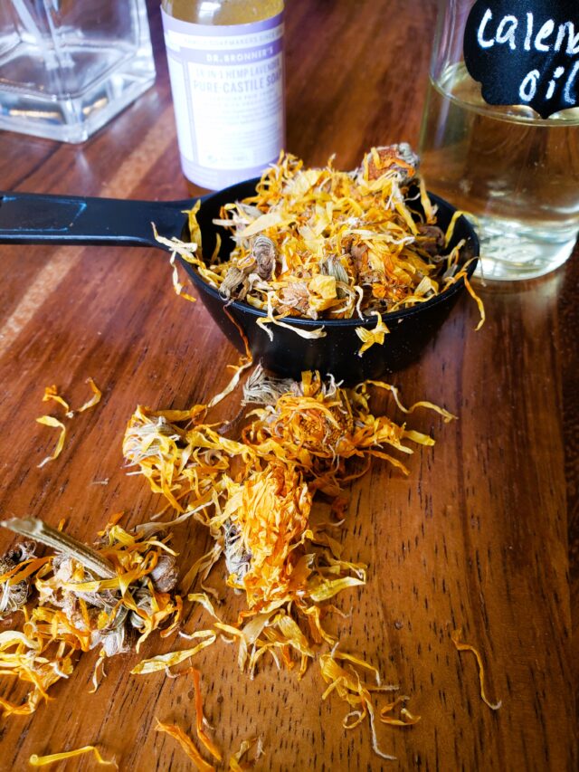 DIY Soothing Calendula Foaming Hand Soap | Eco Living Mama